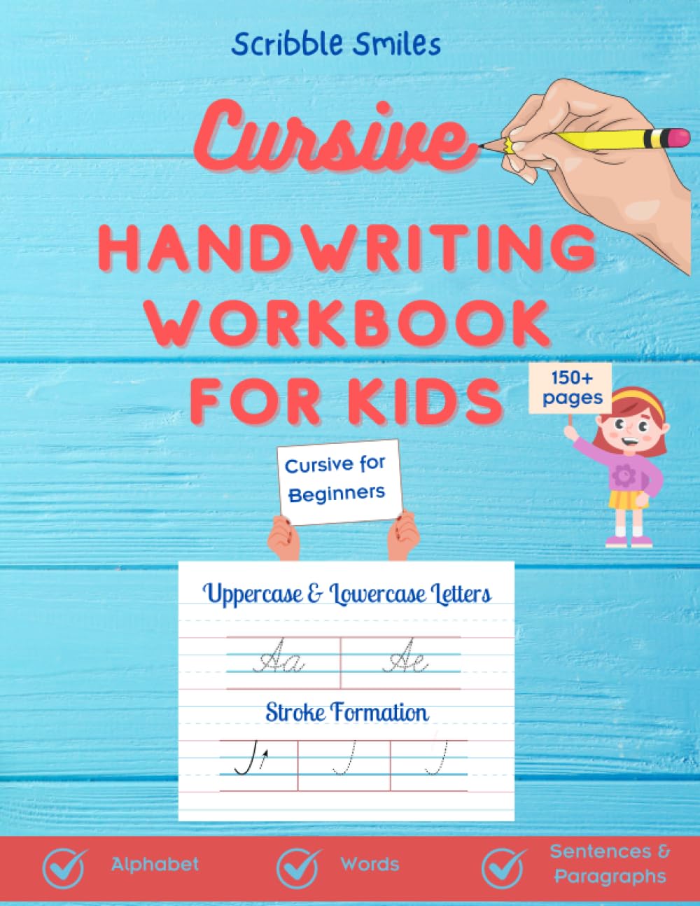 Cursive Handwriting Workbook For Kids: Cursive for beginners workbook ...