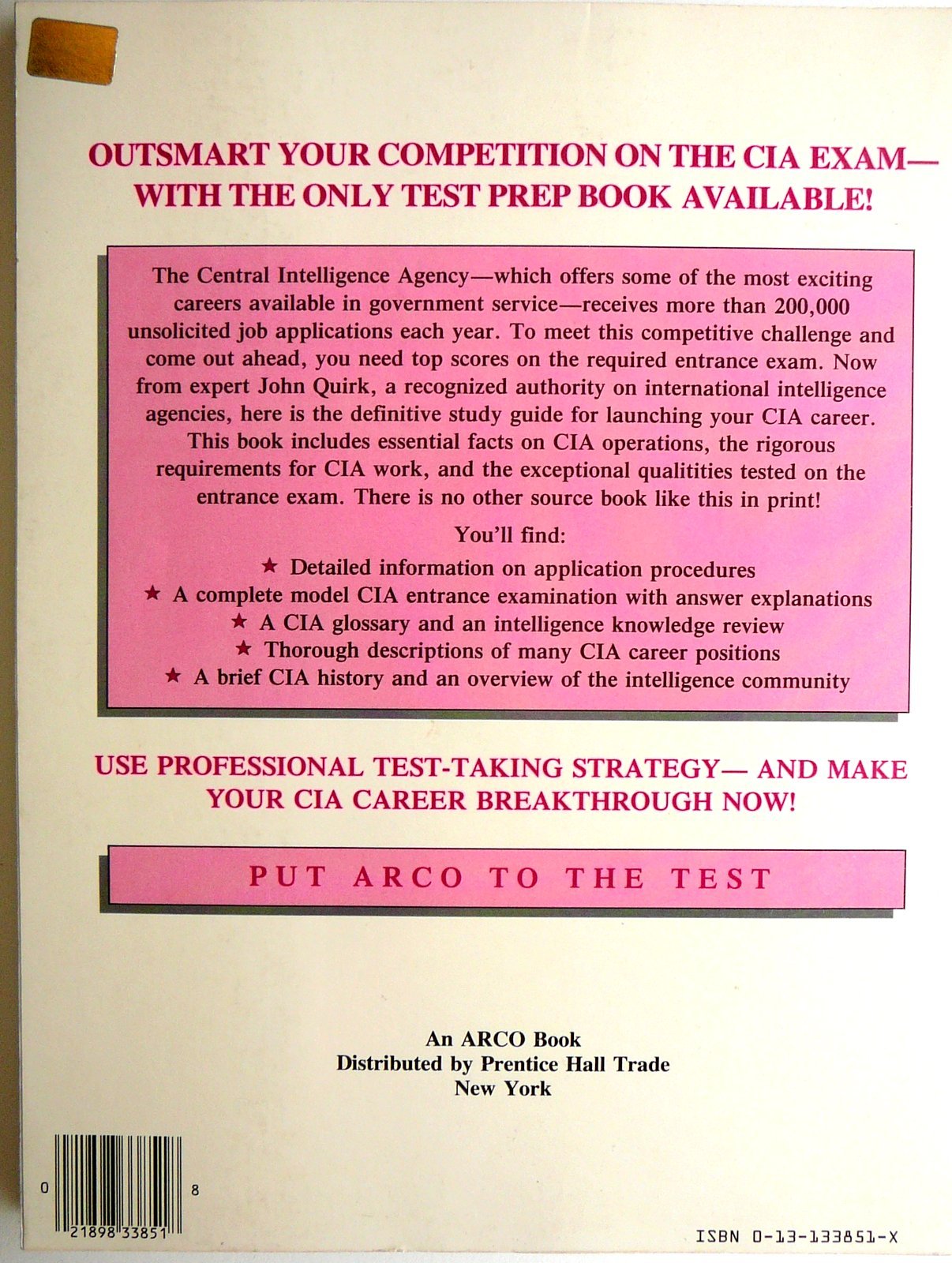 CIA Entrance Examination by John Patrick Quirk | Goodreads