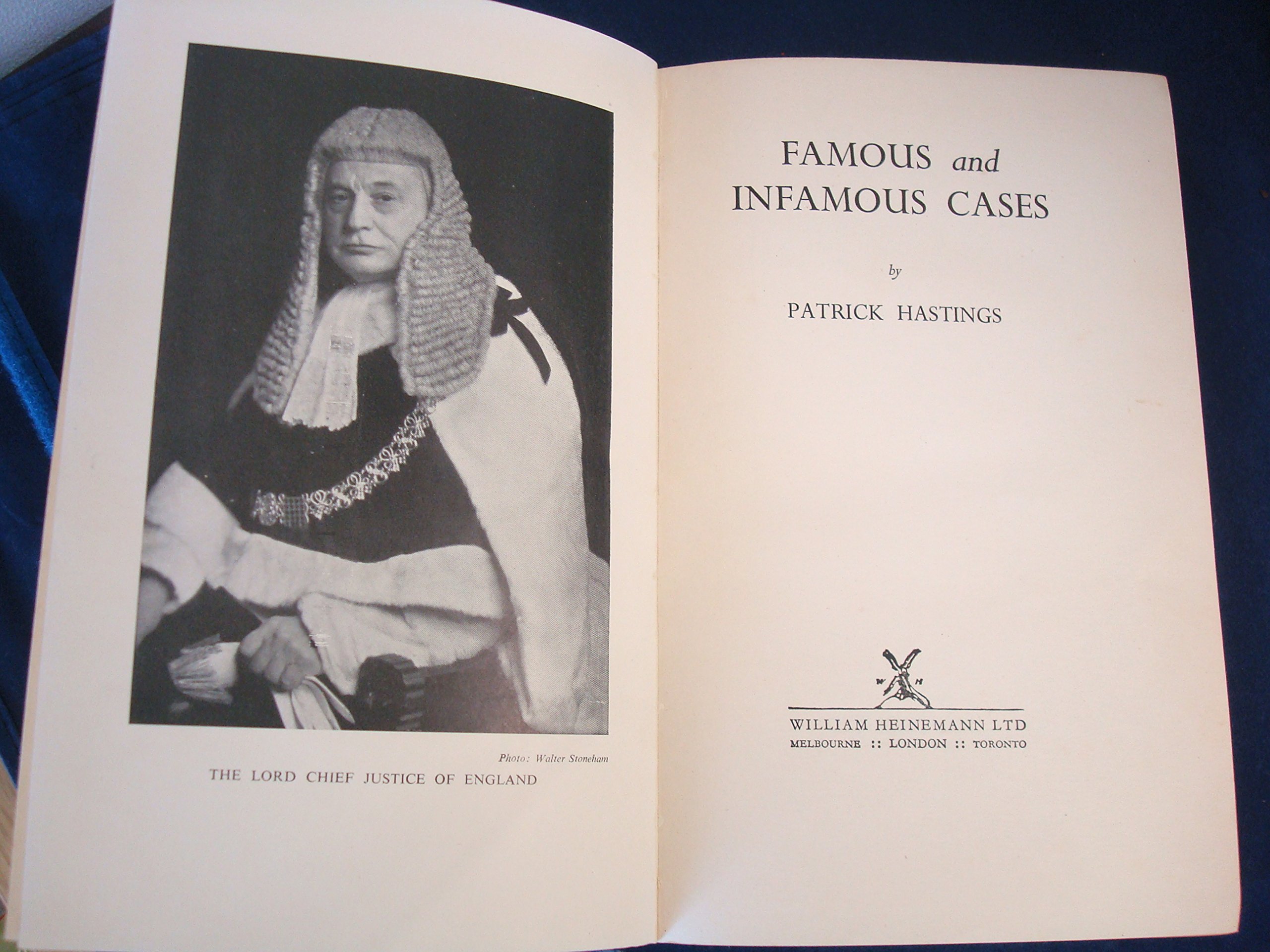 Famous and Infamous cases by Patrick Hastings by Patrick Hastings by Patrick Hastings | Goodreads