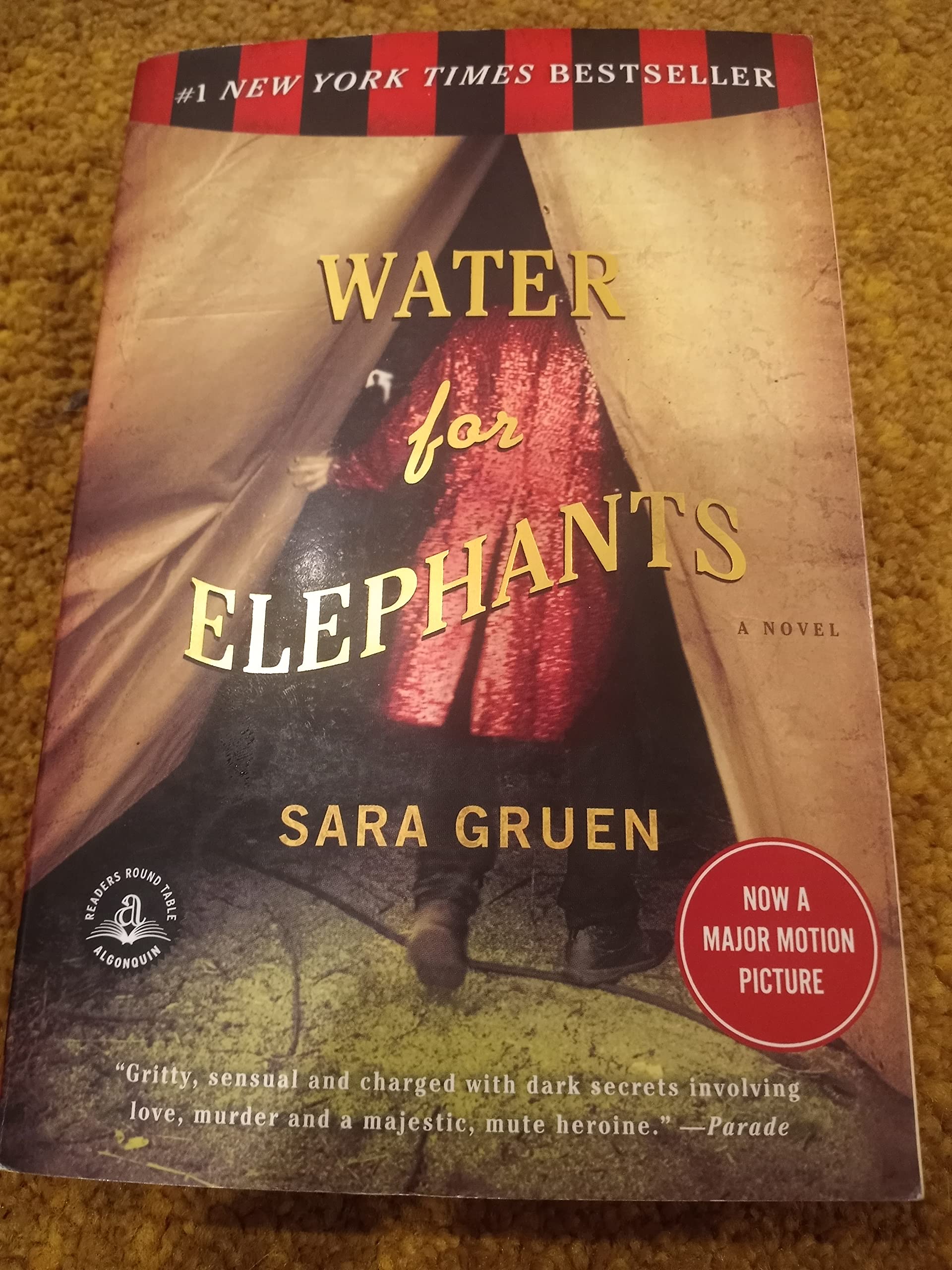Water for Elephants: A Novel by Gruen, Sara published by Algonquin ...