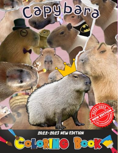 Capybara Coloring Book: Awesome Coloring Book For Kids And Adults Who ...