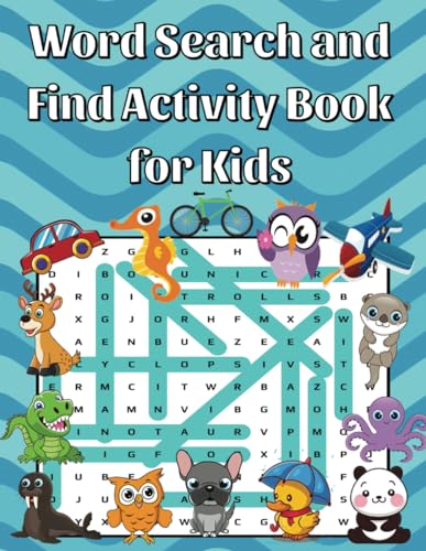 Word Search and Find Activity Book for Kids: Puzzle Book for Kids ...