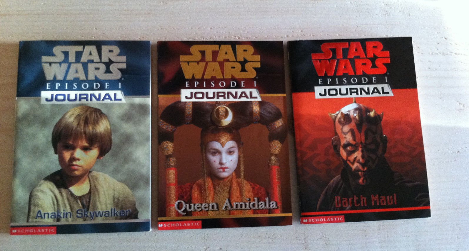 Star Wars Episode I Journals 1-3 Anakin, Queen Amidala, Darth Maul ...