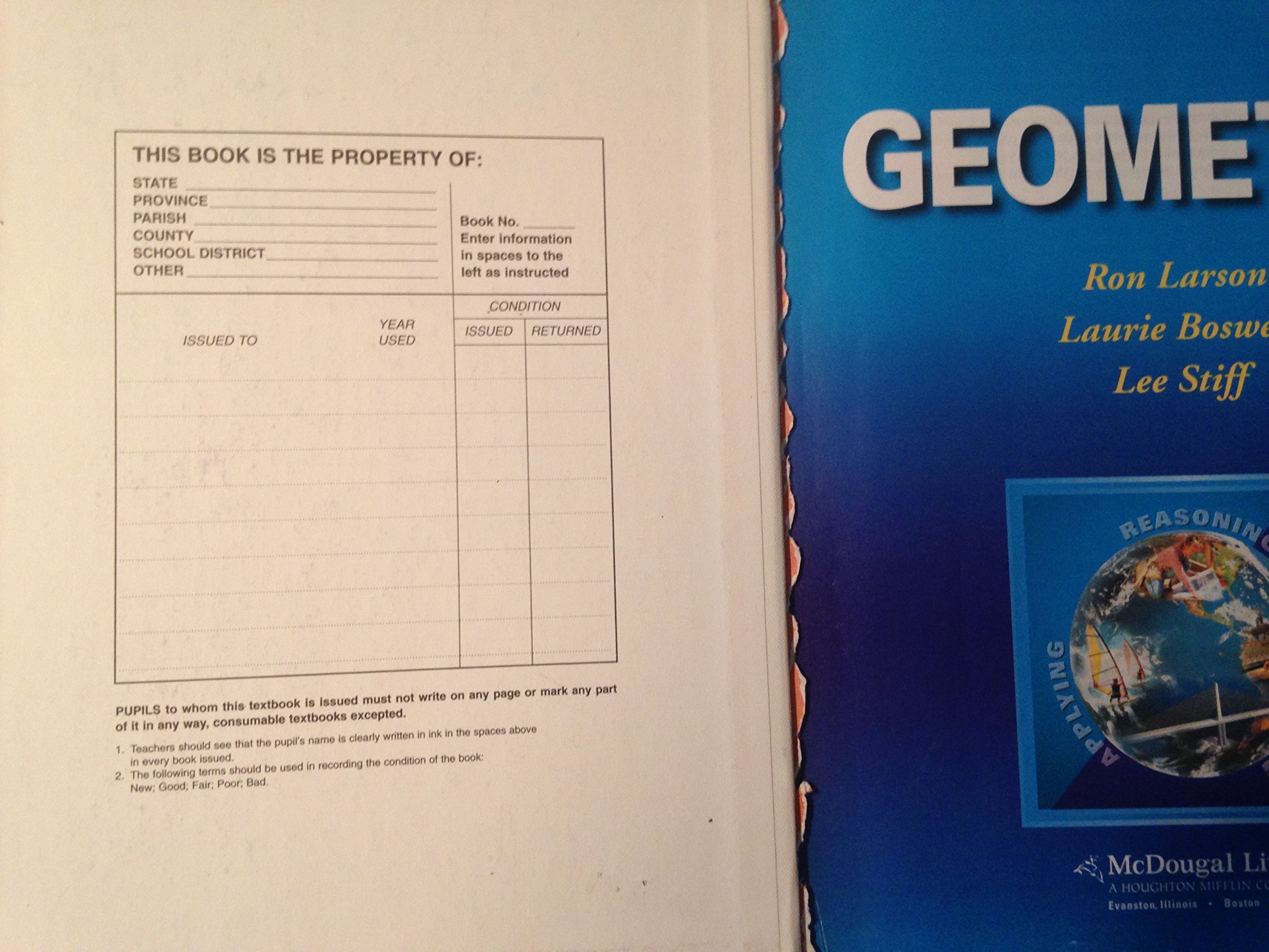 McDougal Littell Geometry byLarson by Larson | Goodreads