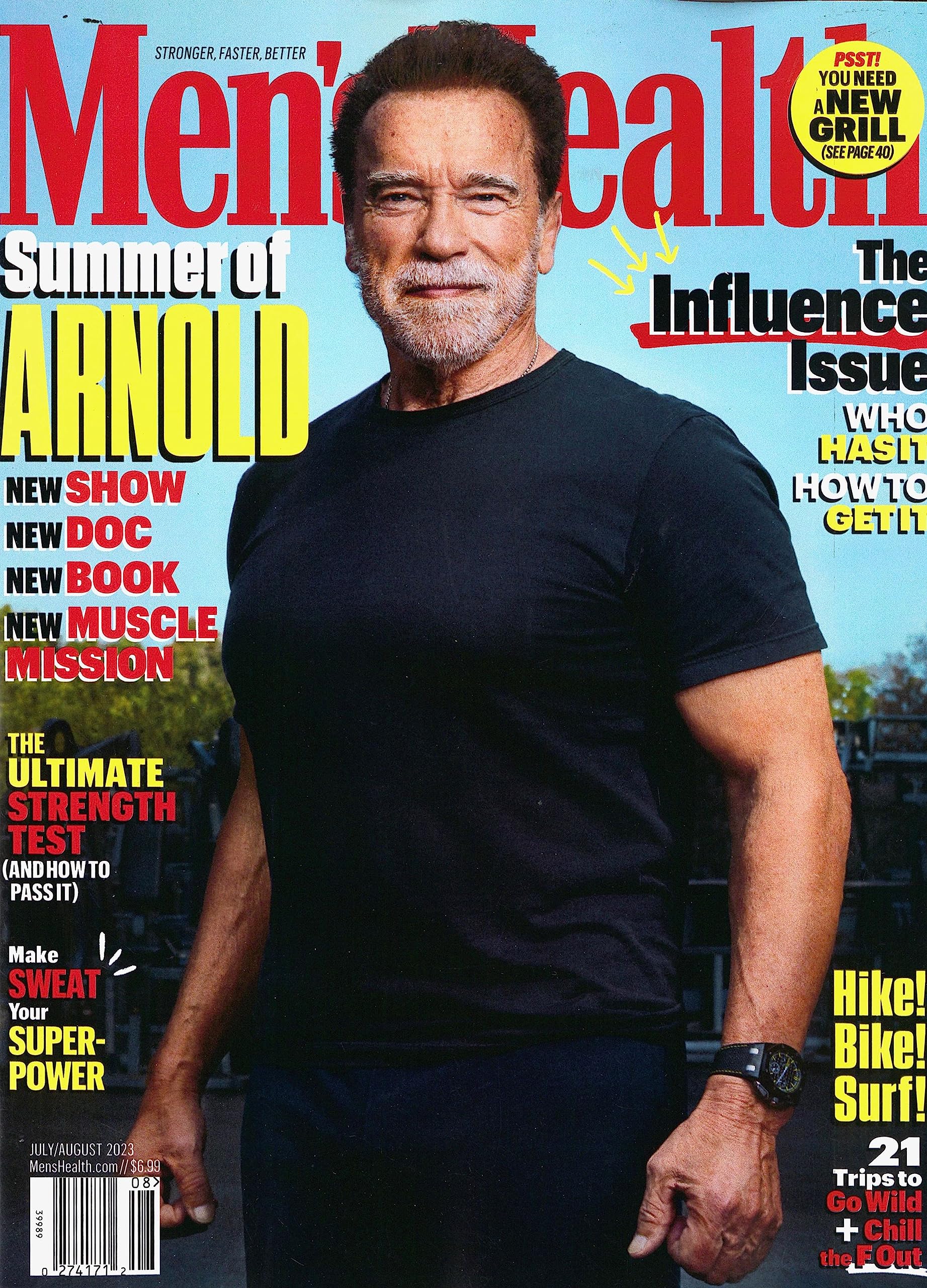 MEN'S HEALTH MAGAZINE - JULY / AUGUST 2023 - SUMMER OF ARNOLD - THE ...