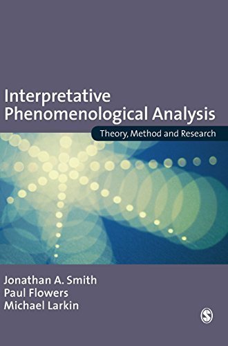 Interpretative Phenomenological Analysis: Theory, Method and Research ...