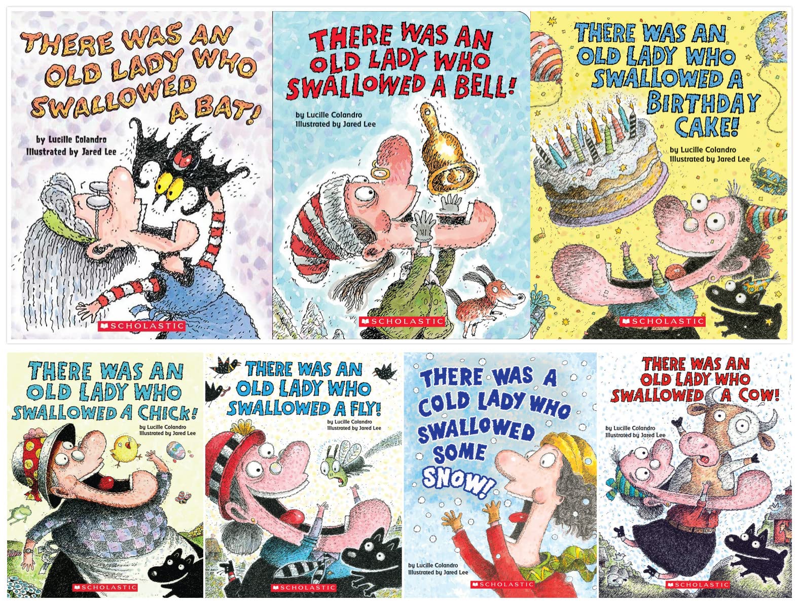NEW COLLECTION! 'There Was an Old Lady Who Swallowed' Books Set (7 ...