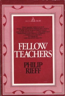 Fellow Teachers by Philip Rieff | Goodreads