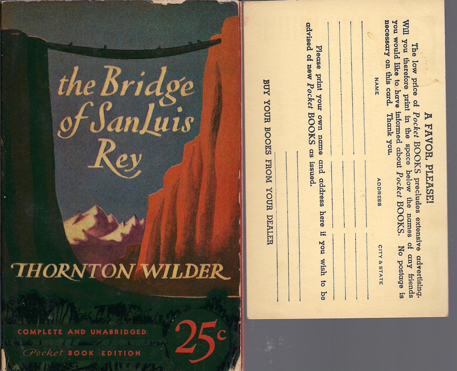 Bridge Of San Luis Rey by Thornton Wilder | Goodreads