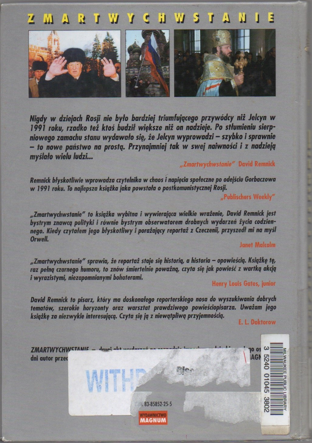 Zmartwychwstanie [trans. of Resurrection: The Struggle for a New Russia ...