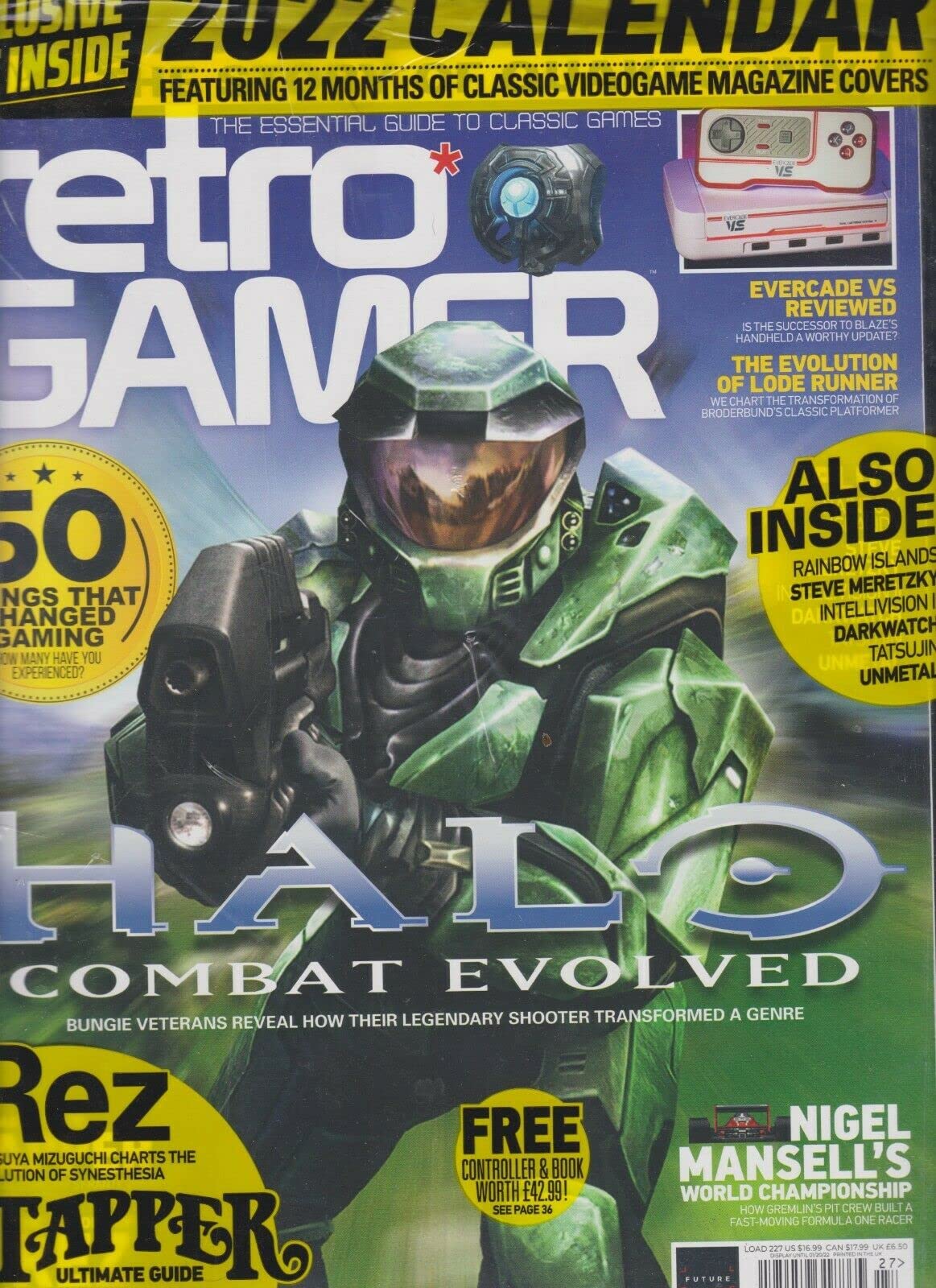 FUTURE MAGAZINE LOAD 227 2021, RETRO GAMER HALO COMBAT EVOLVED +2022 ...