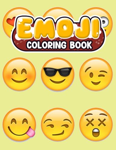 Emoji Coloring Book: Stress Relieving Relaxing Coloring Pages with Easy ...