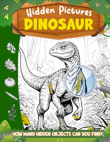Dinosaur Hidden Pictures Book: Search And Find Books | Hidden Objects ...