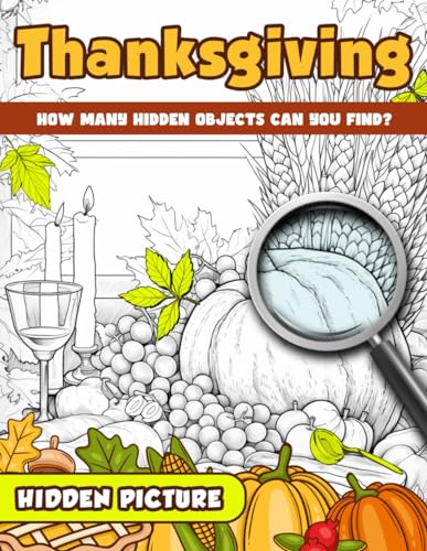 Thanksgiving Hidden Pictures Book: The Great Big Search And Find ...