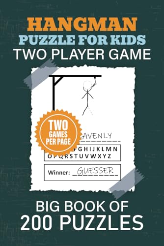 Hangman Puzzle For Kids Two Player Game: Test Your Vocabulary With 200 ...