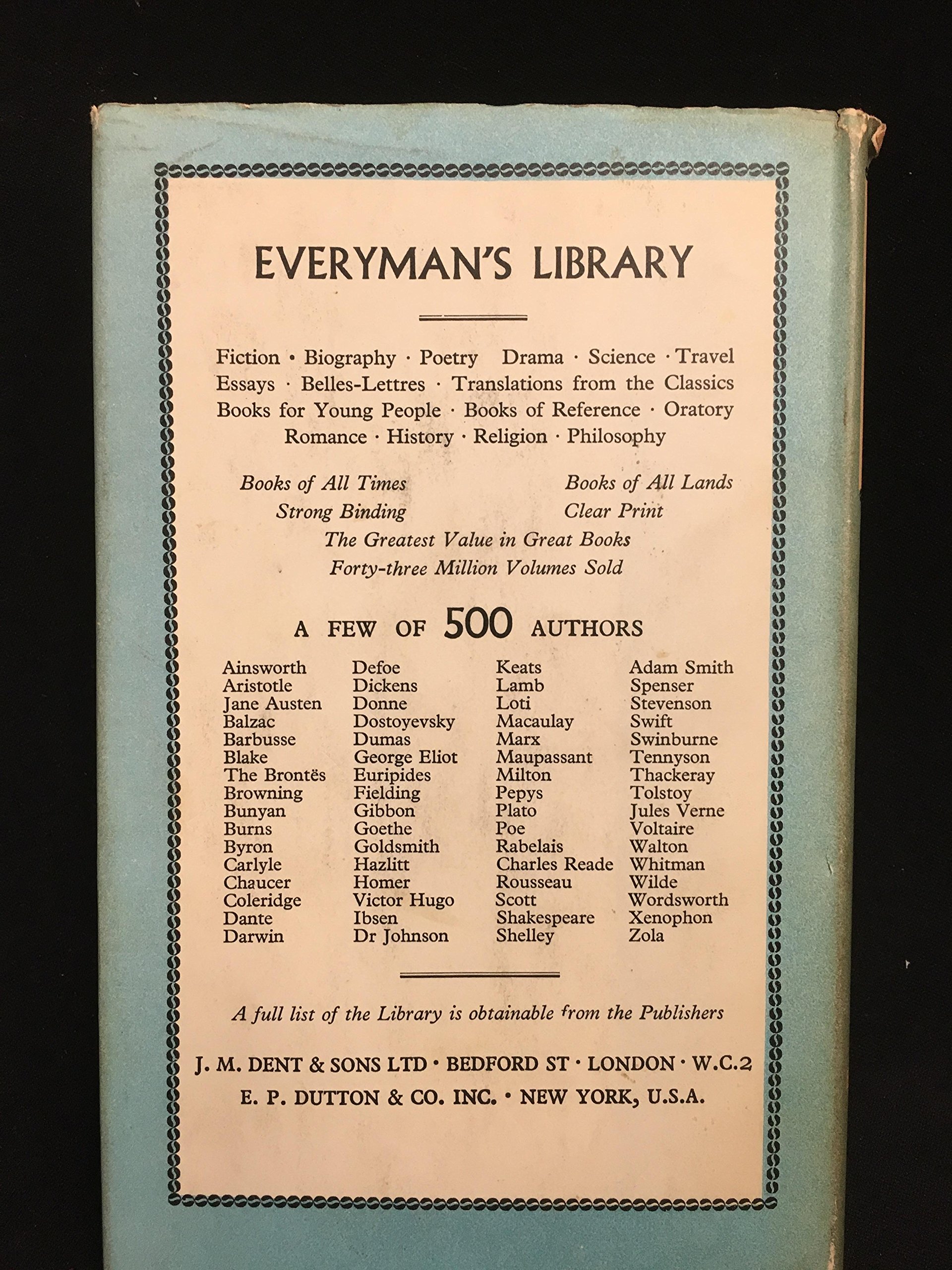 The last days of Pompeii (Everyman's library. Fiction No. 80) 1957 by ...