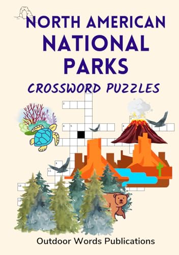 North American National Parks Crossword Puzzles: Nature-Themed Puzzle ...