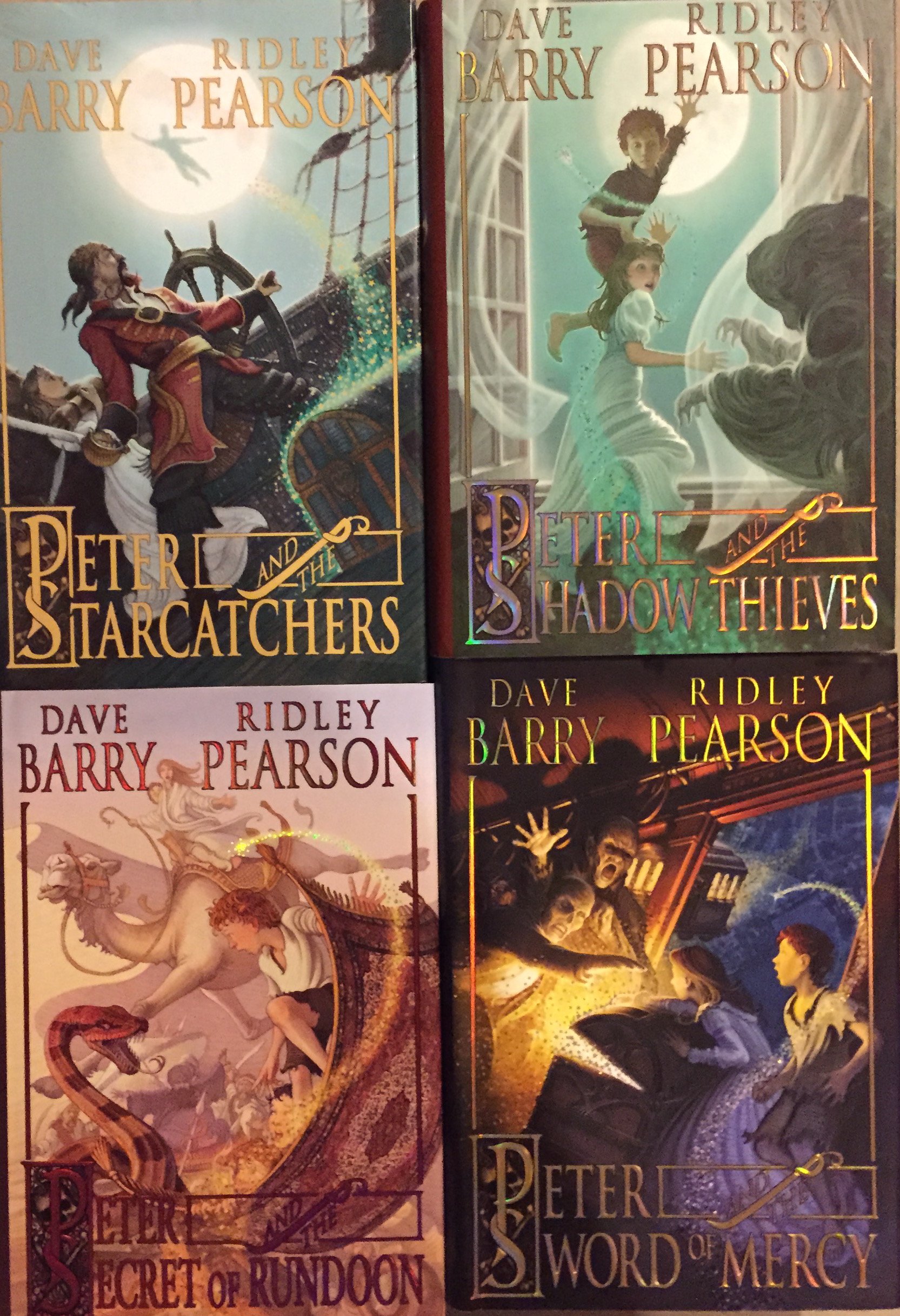 Peter and the Starcatchers Set Books 1-4 by Ridley Pearson Dave Barry ...