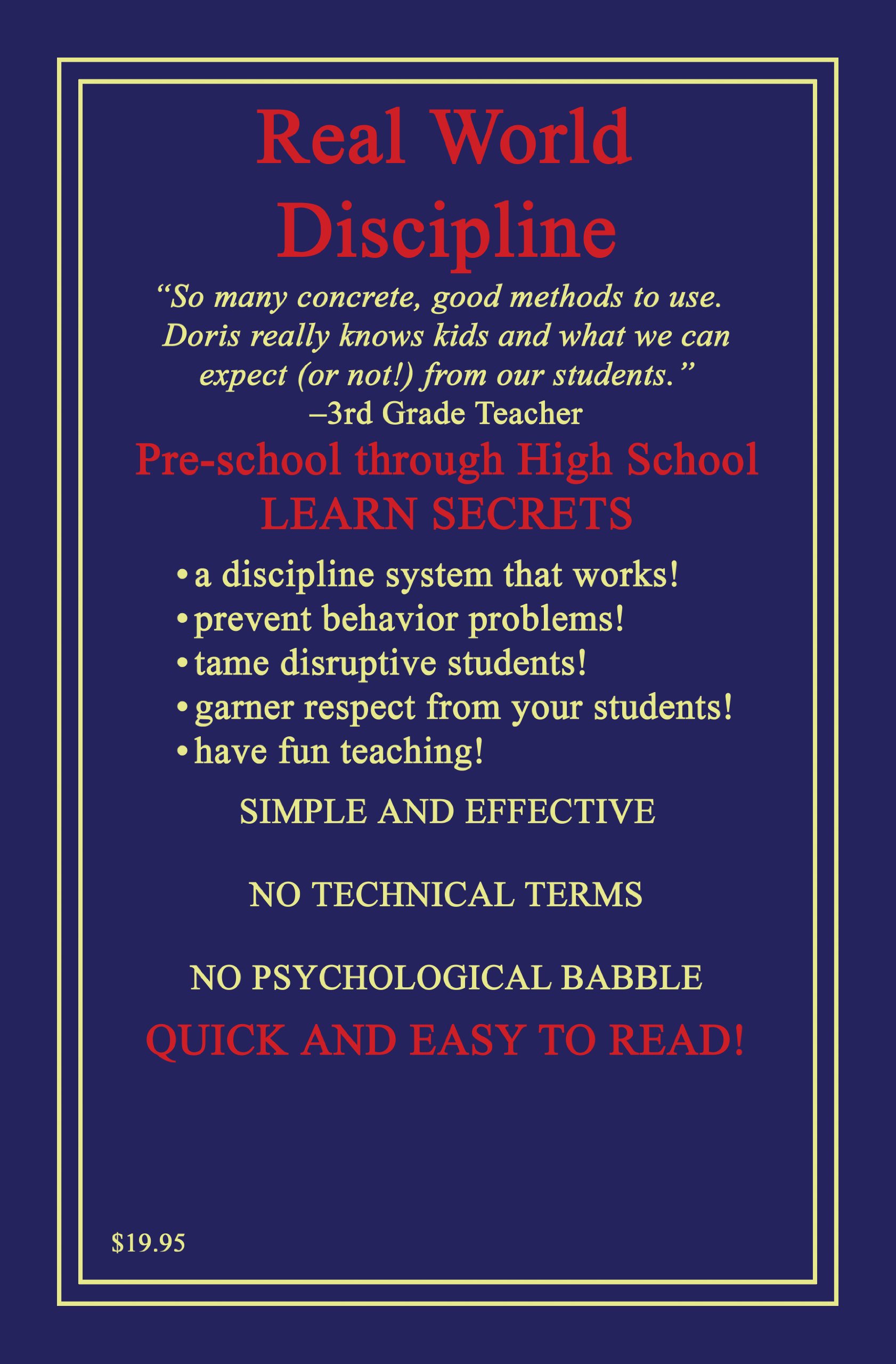 Classroom Discipline Made Easy by doris-e-dempsey | Goodreads