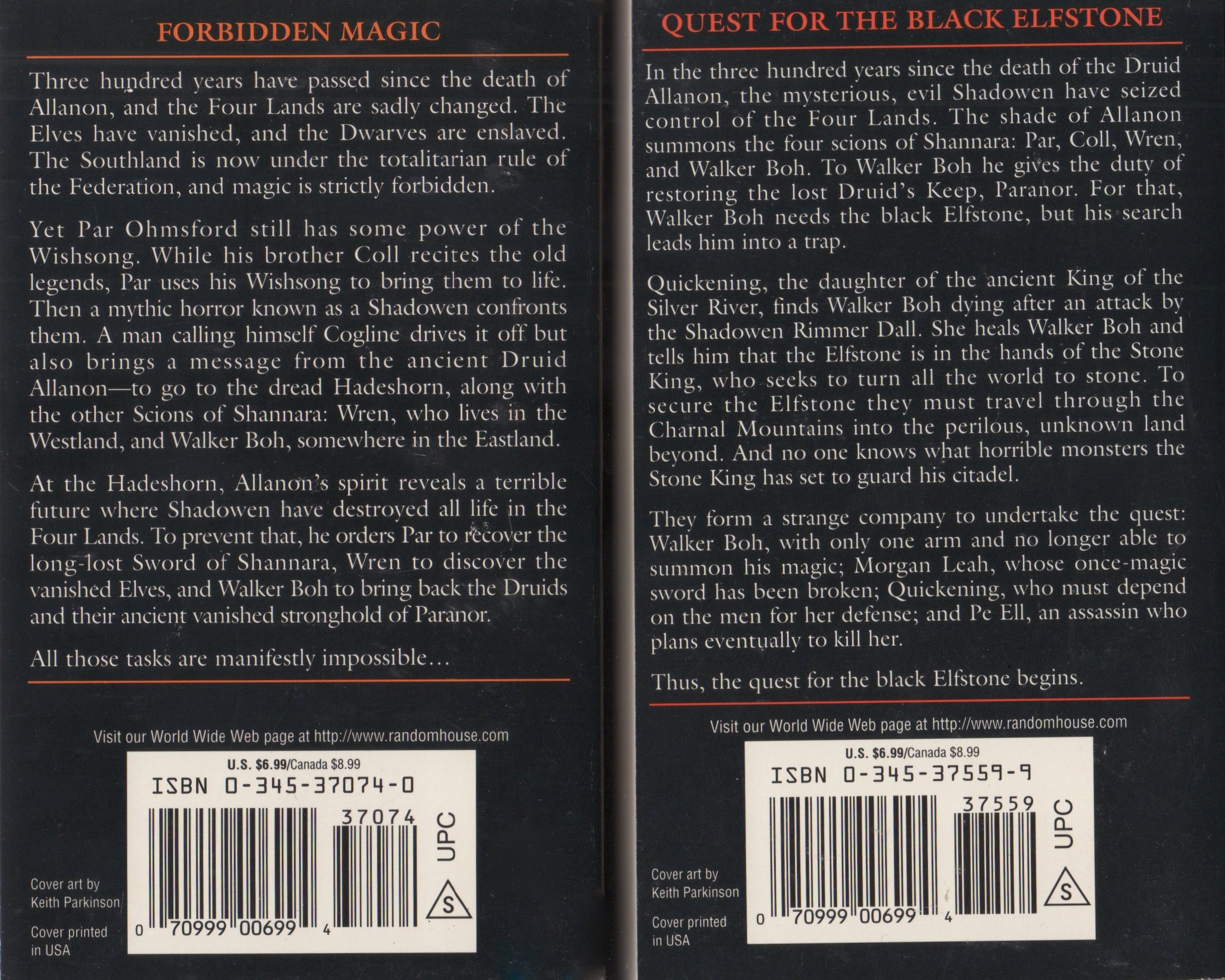 The Heritage of Shannara: Scions; Druid; Elf Queen and Talismans by ...