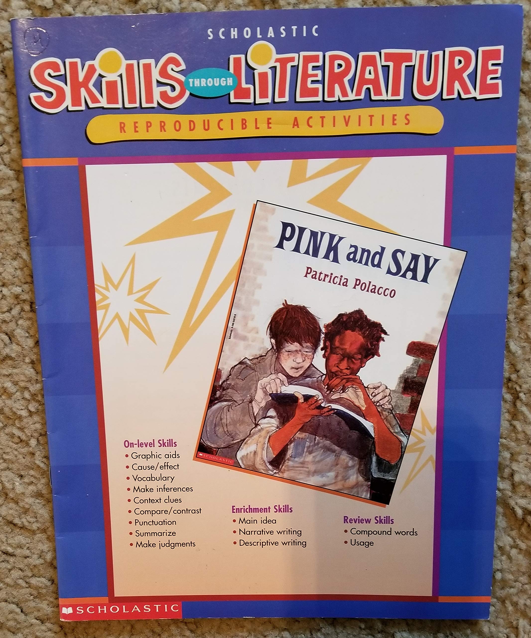 Skills Through Literature: Reproducible Activities: Pink and Say ...