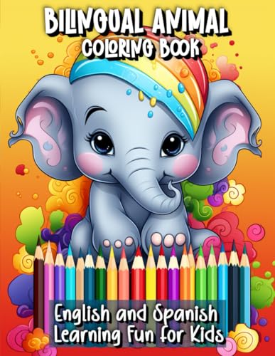 Bilingual Animal Coloring Book, English and Spanish Learning Fun for ...