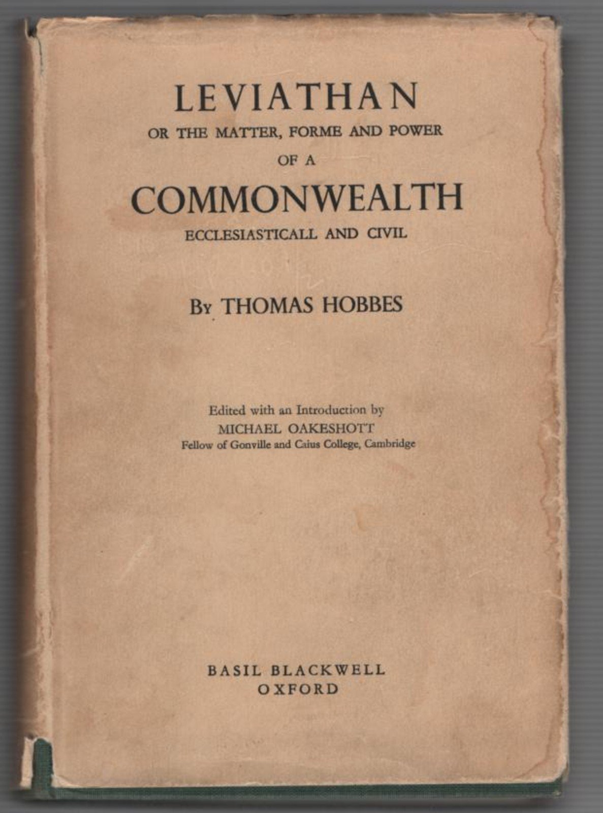 Leviathan or the Matter, Forme, and Power of a Commonwealth ...