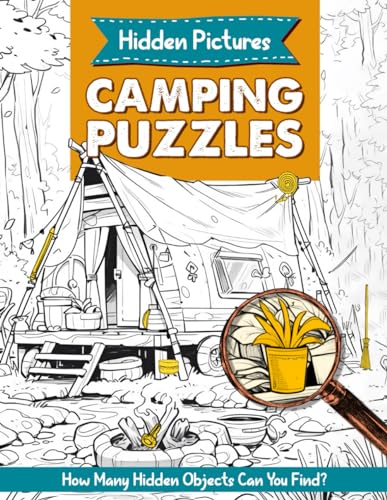 Camping Puzzles Hidden Pictures Book: Hidden Objects Puzzle Books For ...