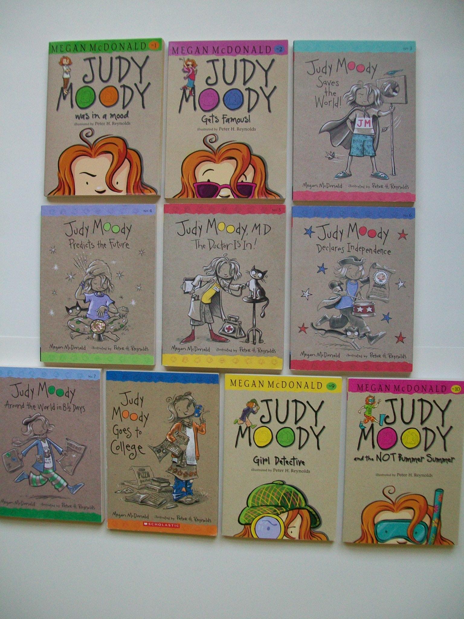 Judy Moody (Set of 9) Was In Mood -to- Around World; Girl Detective; NOT Bummer Summer by Megan ...