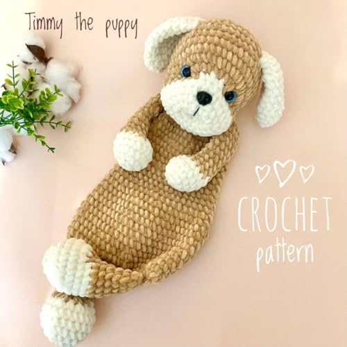 Plush puppy crochet pattern: Crochet puppy snuggler pattern Amigurumi ...
