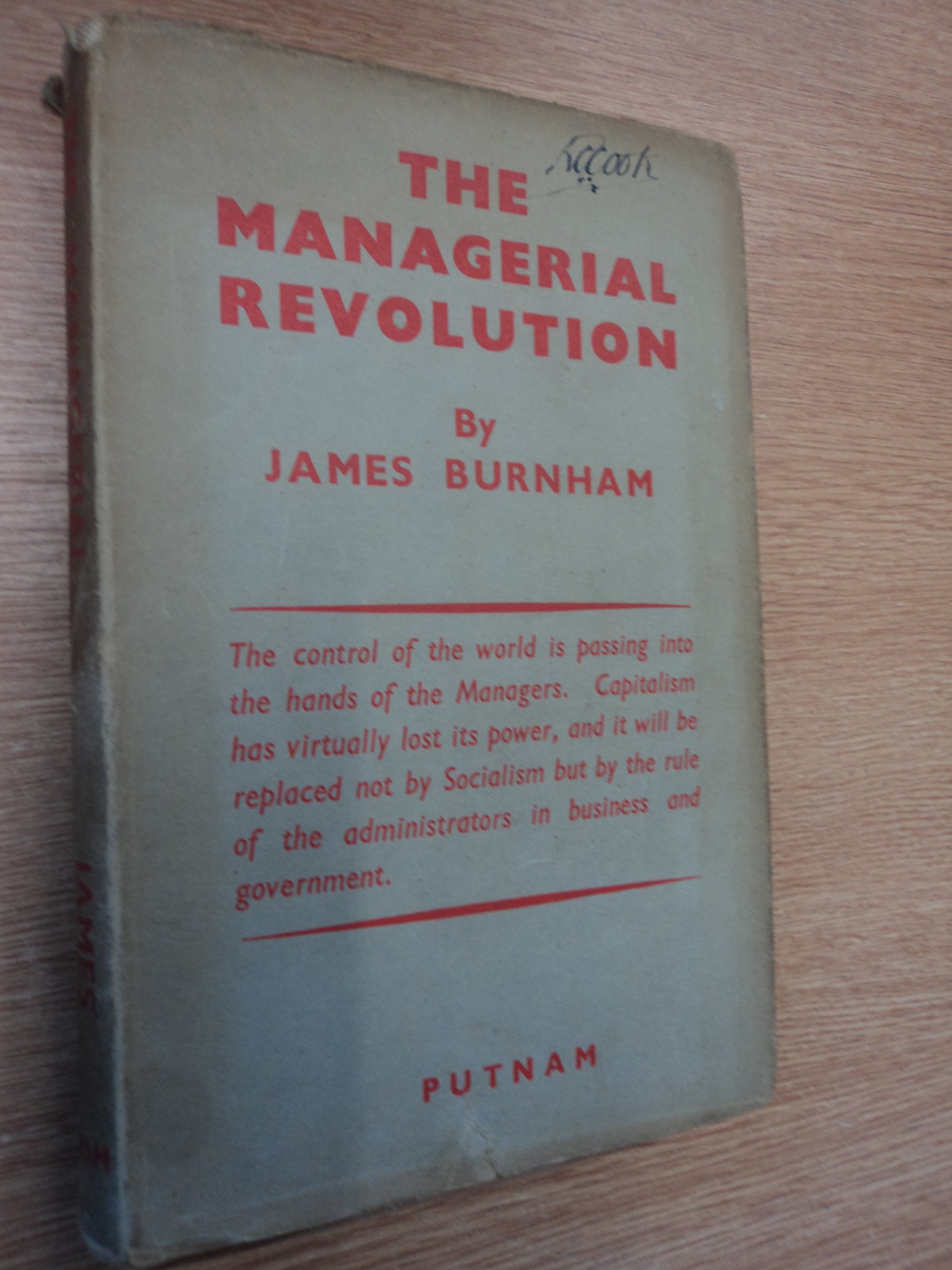 The Managerial Revolution by James Burnham | Goodreads
