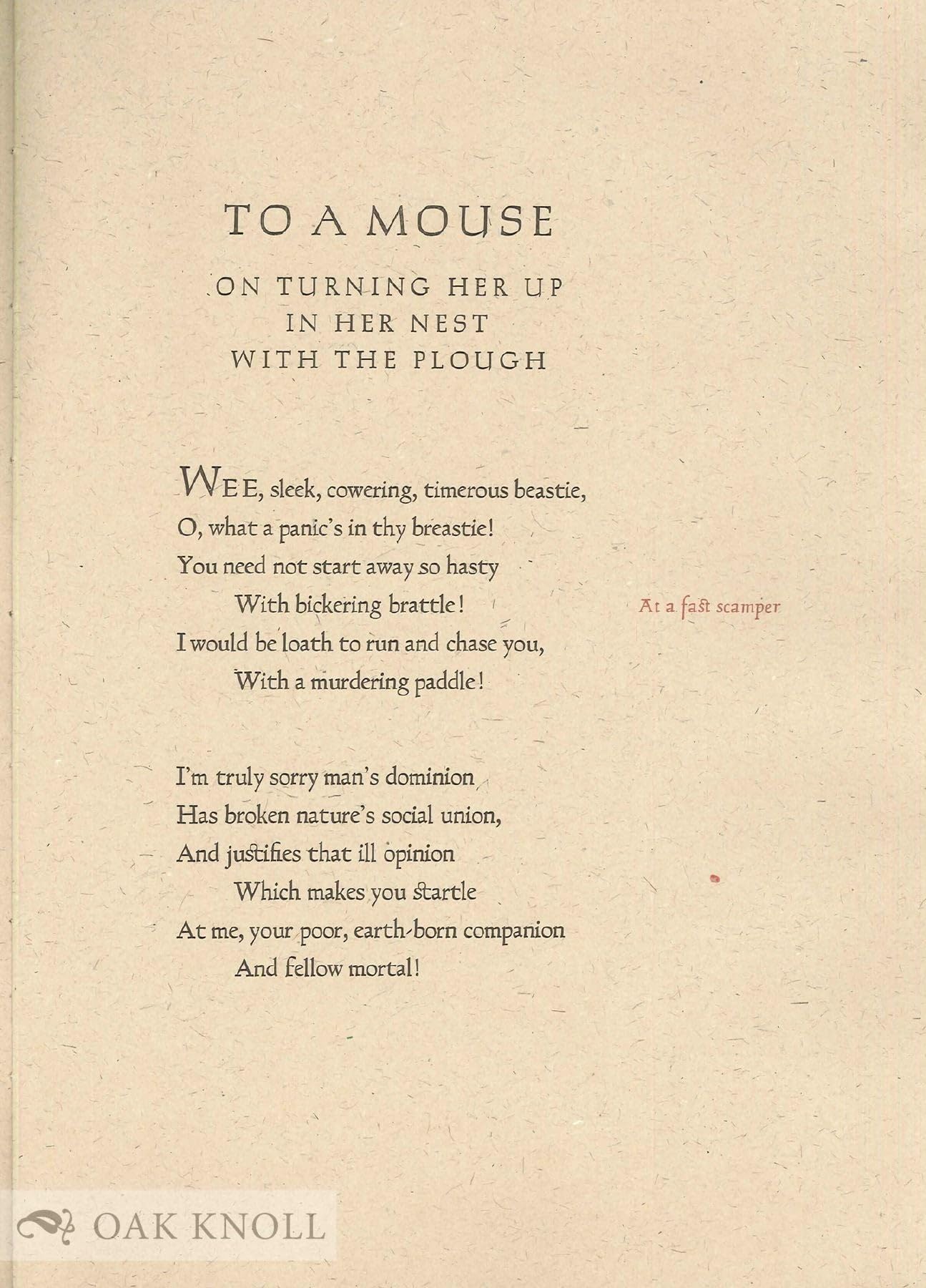 TO A MOUSE by Robert Burns | Goodreads