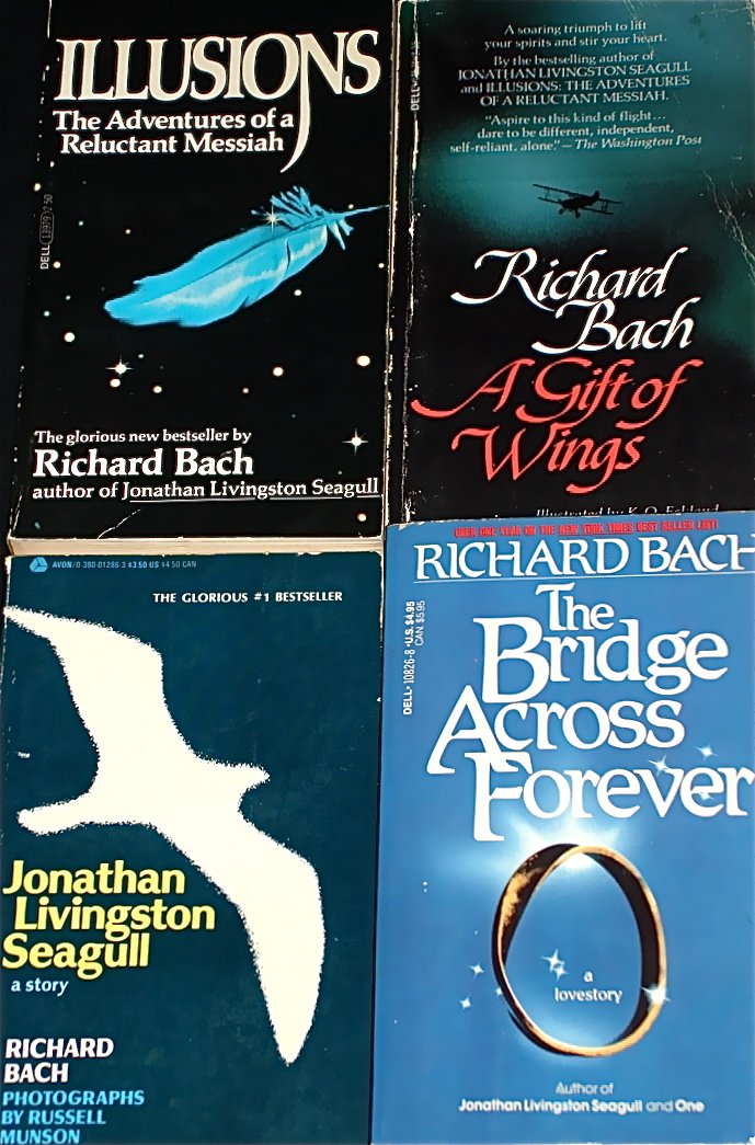 Richard Bach Set: "Illusions," "A Gift of Wings," "Jonathan Livingston ...