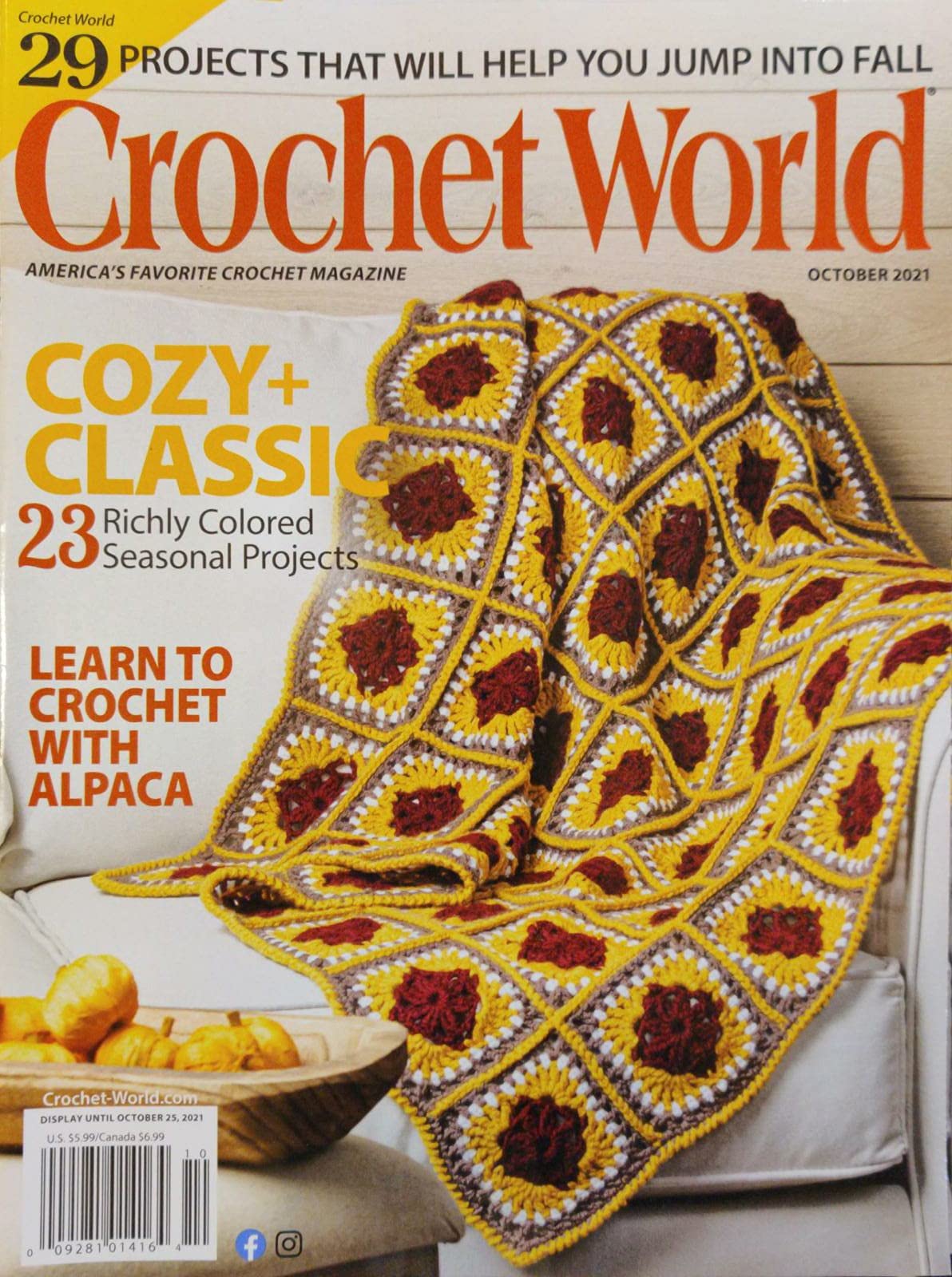 Crochet World Magazine October 2021 Learn To Crochet With Alpaca by ...