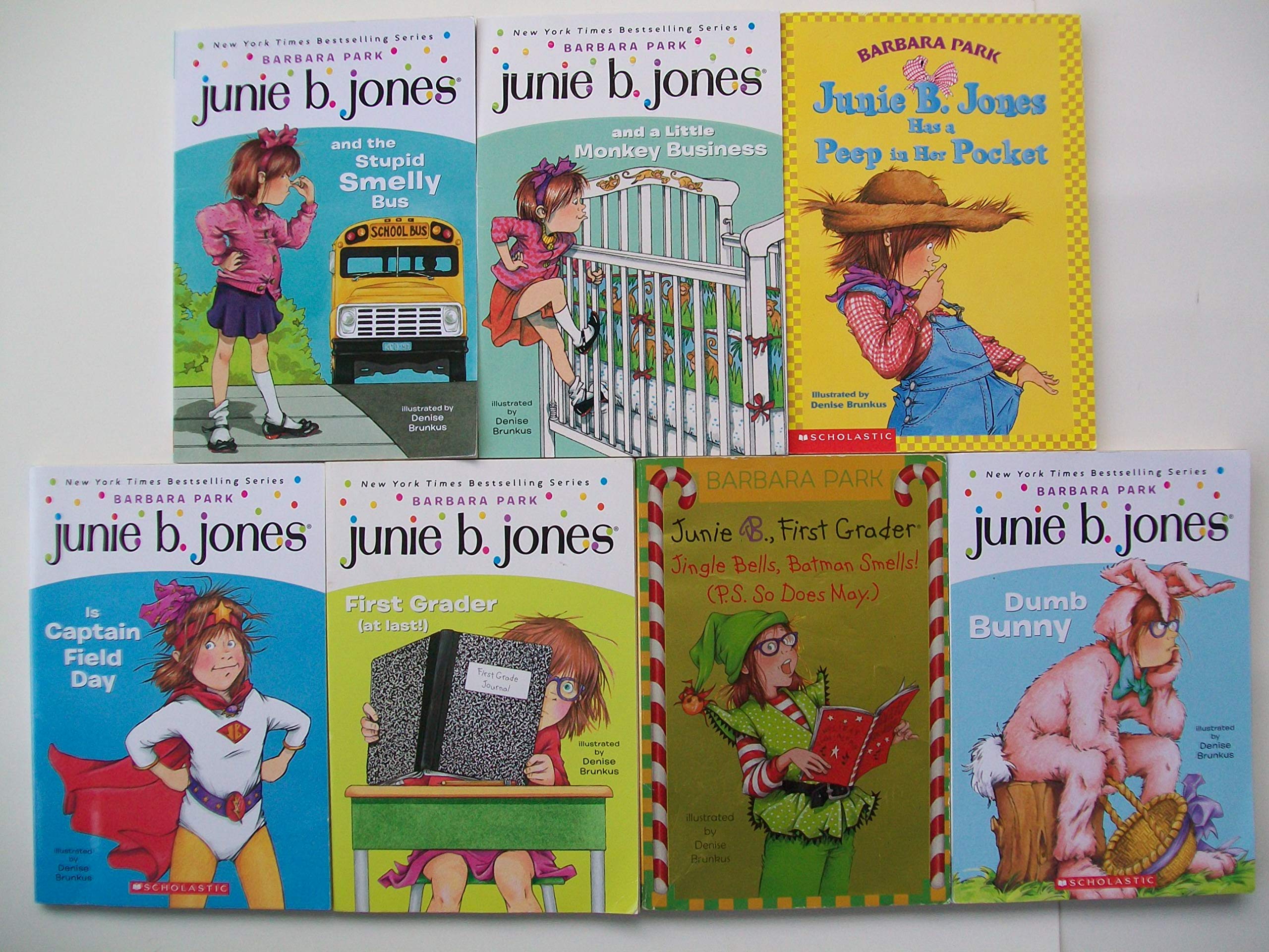 Junie B. Jones & First Grader Series (Set of 7) Stupid Smelly Bus ...
