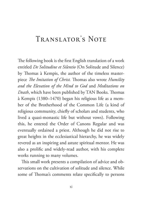 Solitude and Silence: The Cloister of the Heart by Thomas à Kempis | Goodreads
