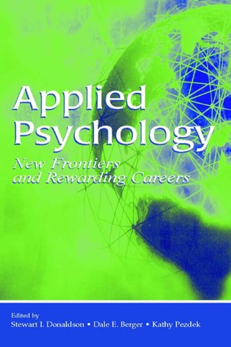 Applied Psychology: New Frontiers and Rewarding Careers by Stewart I ...