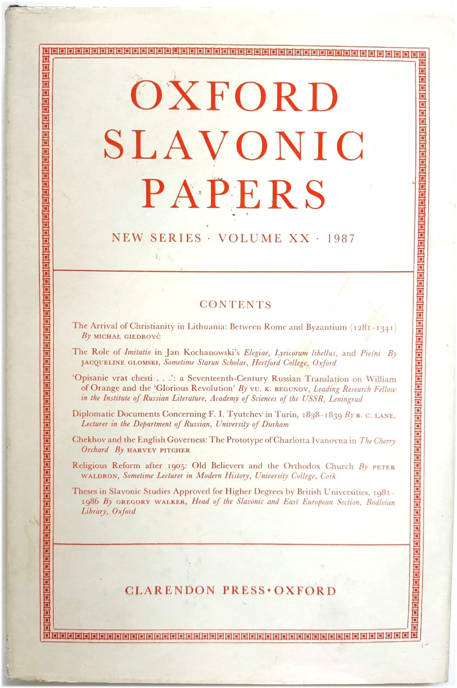 Oxford Slavonic Papers by I. P. Foote | Goodreads
