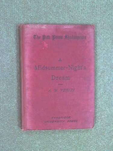 A Midsummer Night's Dream The Pitt Press Shakespeare for Schools by ...