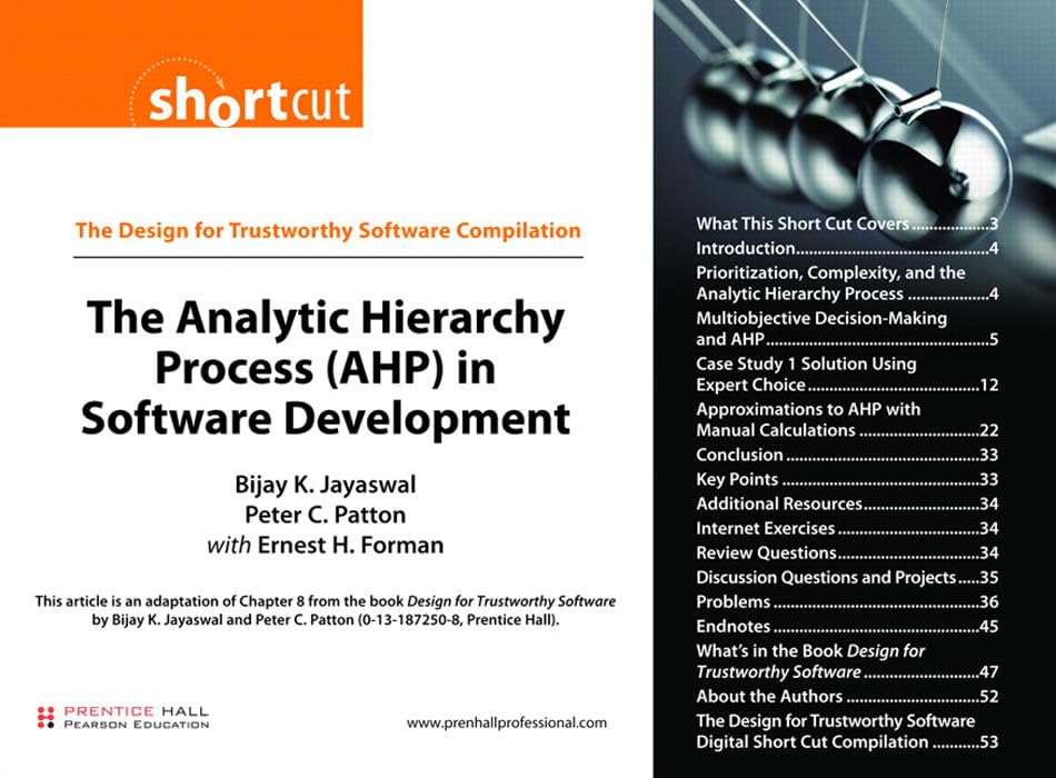 Analytic Hierarchy Process (AHP) in Software Development (Digital Short ...