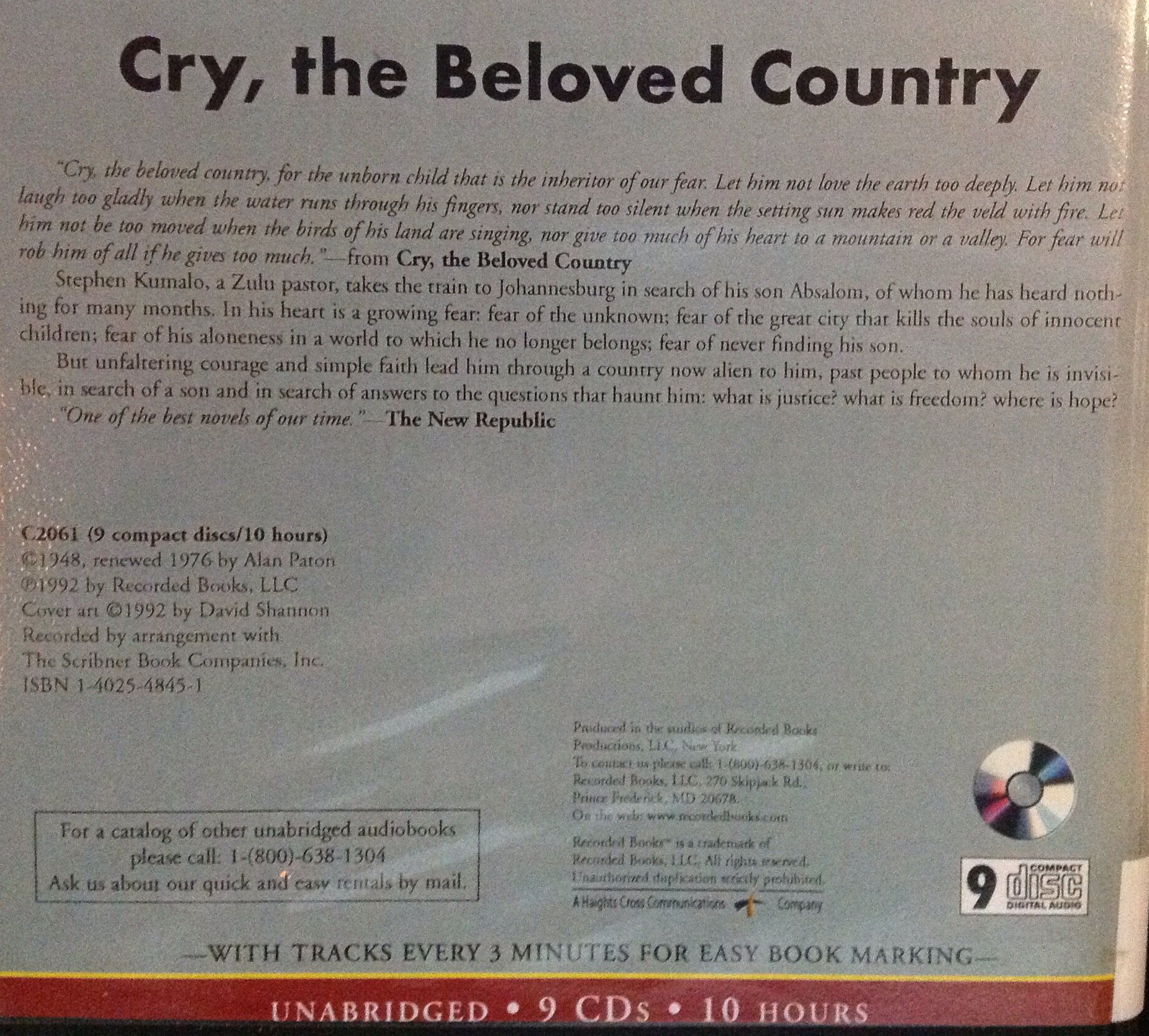 Cry, the Beloved Country by Estella Gerstung Alan Paton | Goodreads
