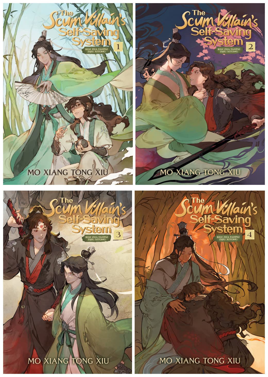 The Scum Villain’s Self-Saving System: Ren Zha Fanpai Zijiu Xitong (Novel) Series 4 Books Set ...