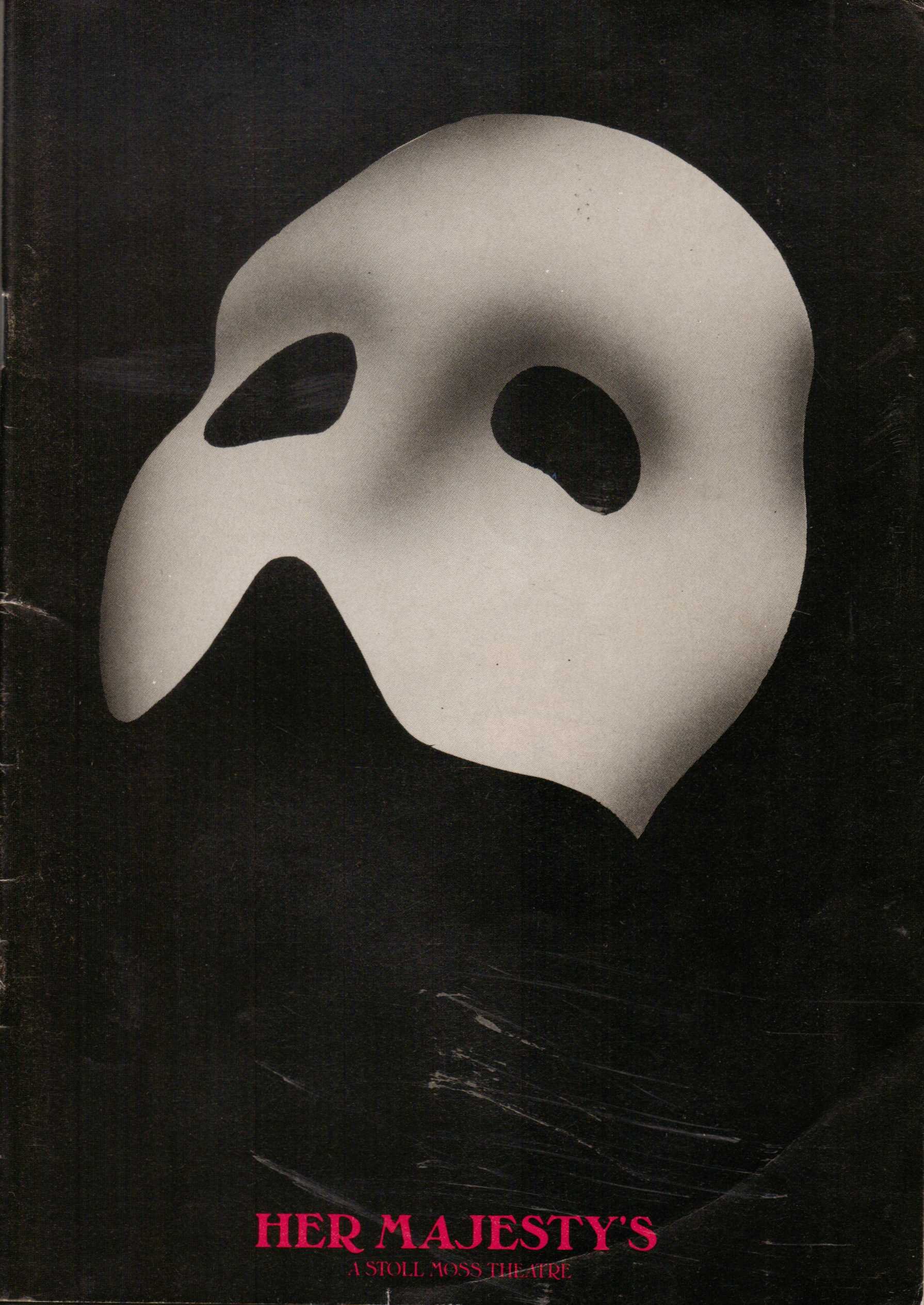 Phantom of the Opera Program, Her Majesty's, a Stoll Moss Theatre by ...