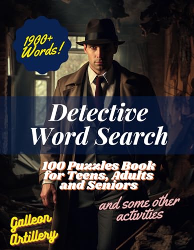 Detective Word Search: 100 Puzzles Book for Adults and Teens, Large ...