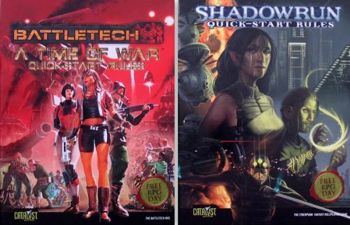 Battletech: A Time of War / Shadowrun Quick-Start Rules Flipbook - Free RPG Day 2012 by Staff ...