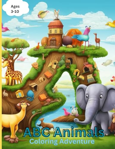 Educational and Creative Children ABC Animals Coloring Book: ABC ...