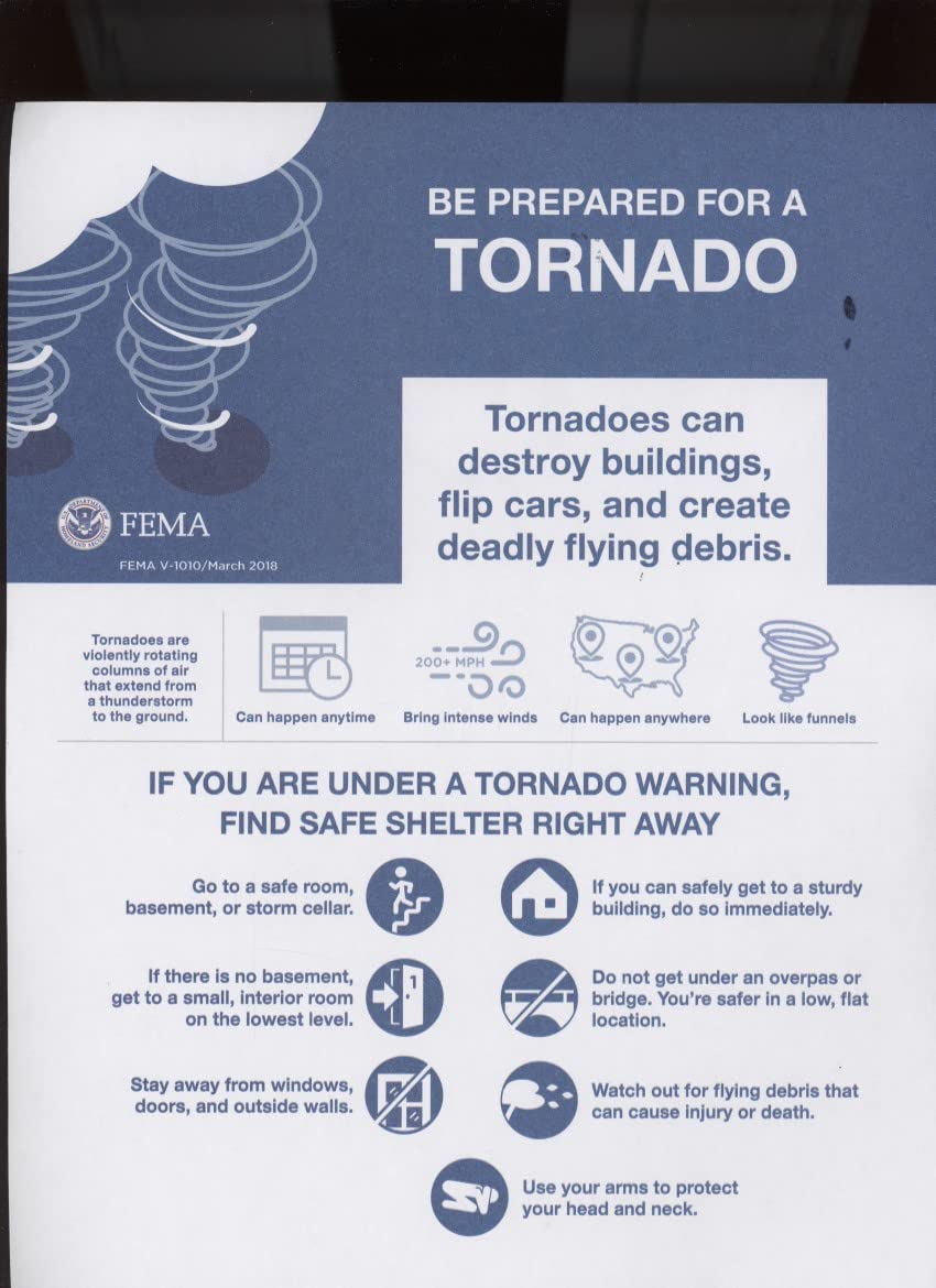 BE PREPARED FOR A TORNADO /SINGULAR FEMA GUIDE /*RAREST* by Fema ...