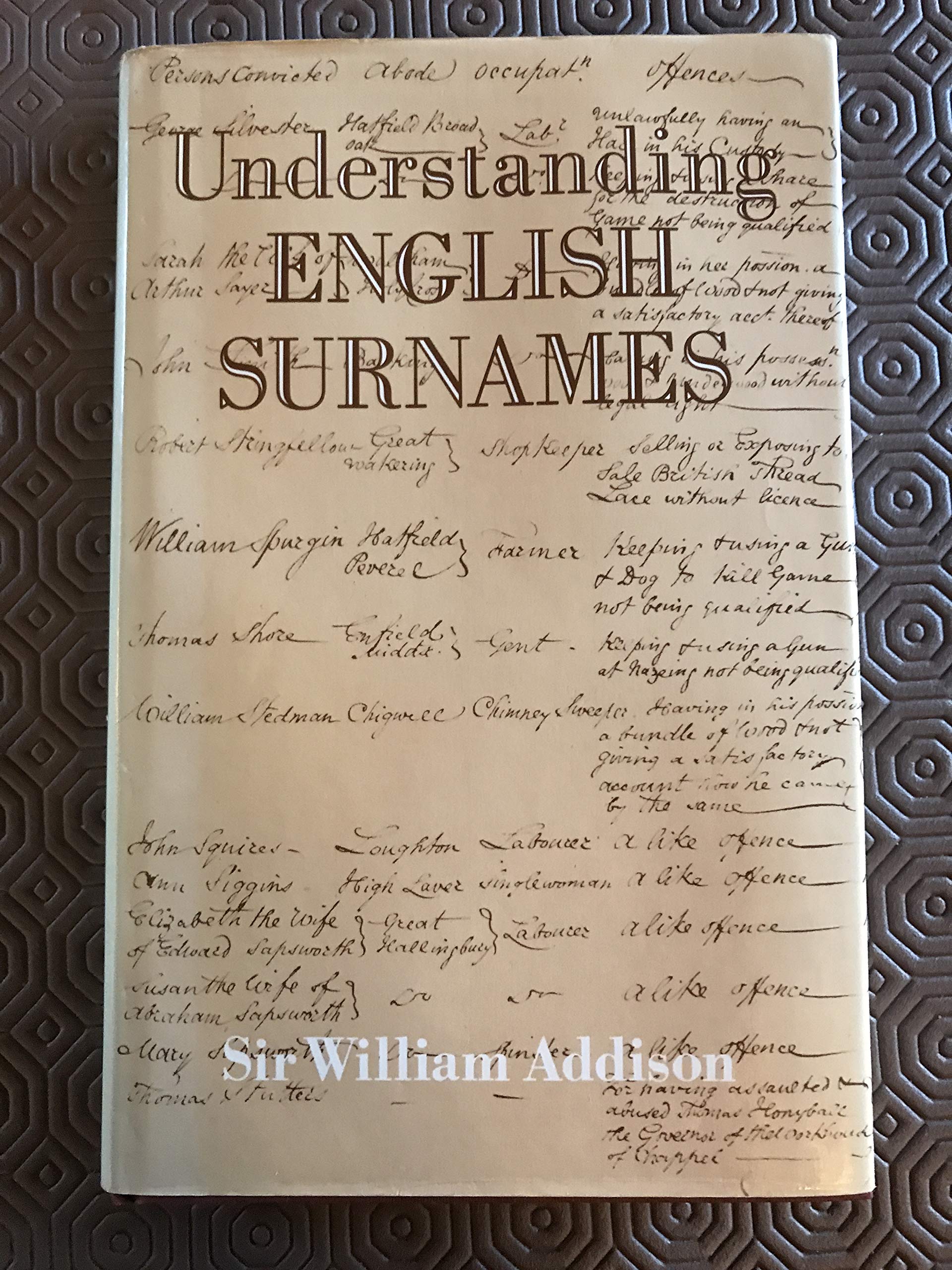 Understanding English surnames by Sir William Addison | Goodreads