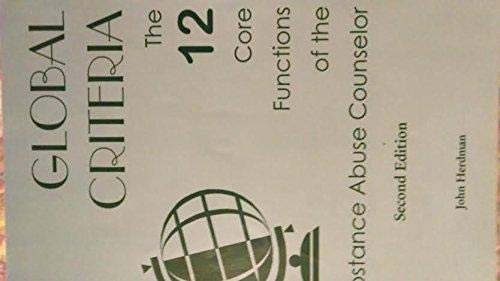 The Twelve Core Functions of the Substance Abuse Counselor by John W ...