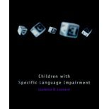 Children With Specific Language Impairment (98) by Leonard, Laurence B ...
